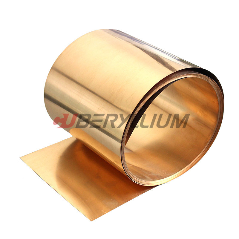 QBe2.0 C17200 Beryllium Copper Alloy Strips 0.05mm To 0.8mm For Elastic Element